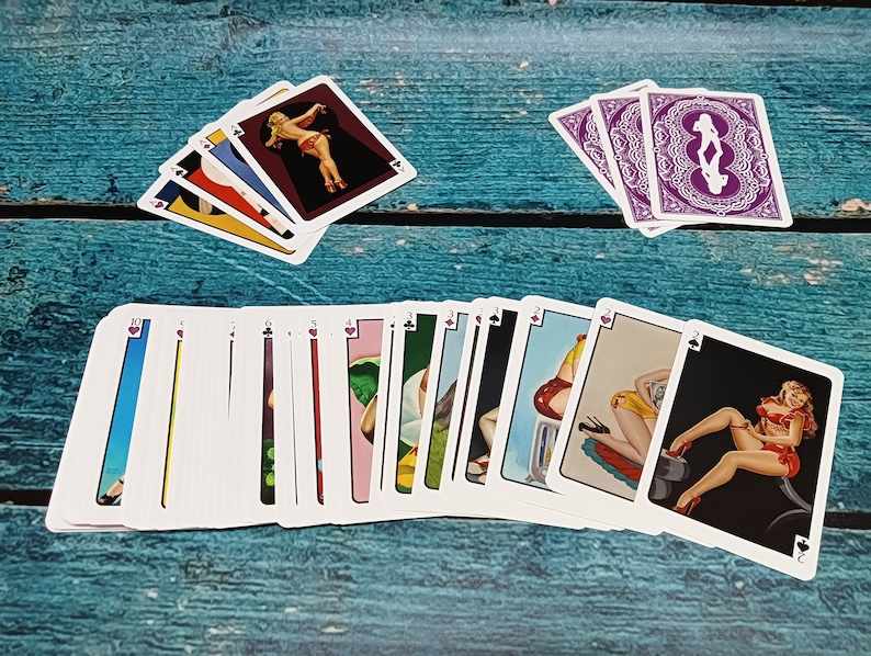 Poker Cards Pin up Girls Classic - Etsy