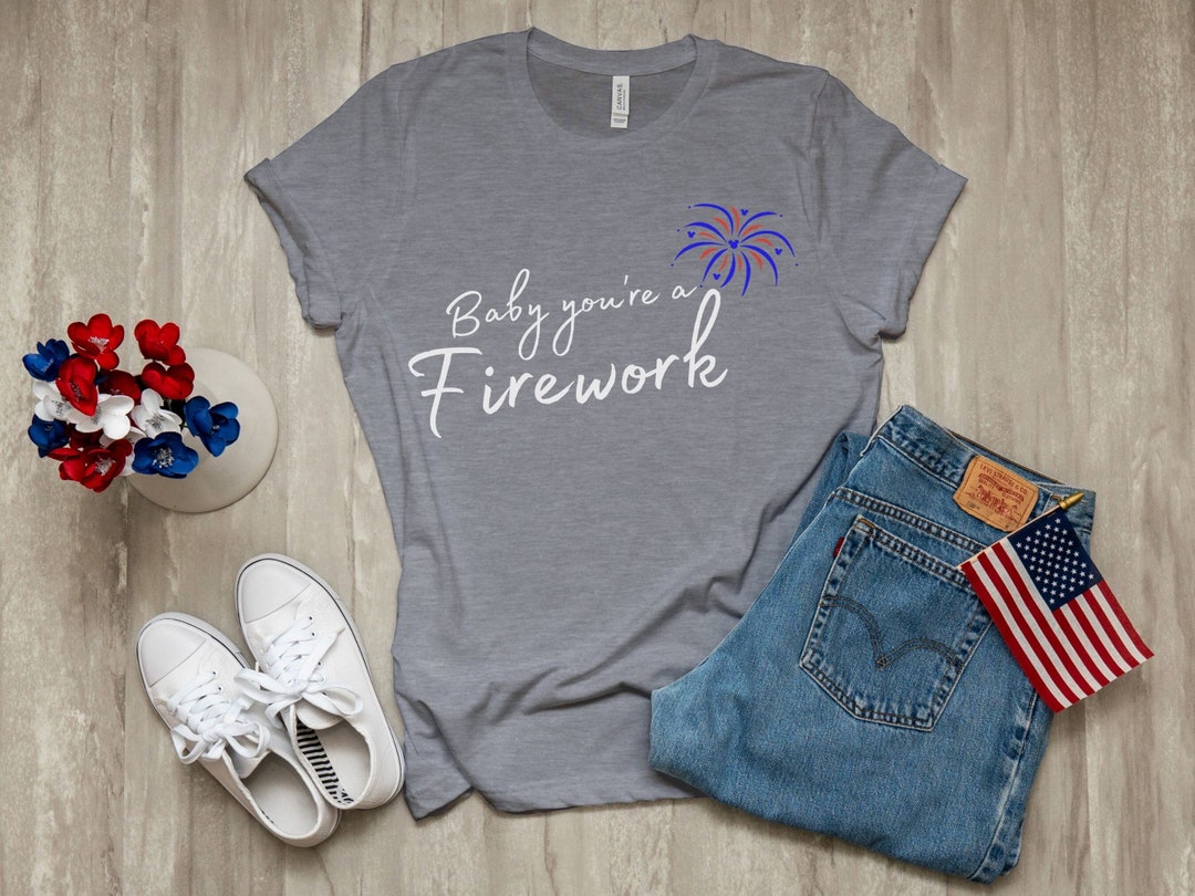 Baby You're a Firework T-shirt Mickey Fireworks American - Etsy