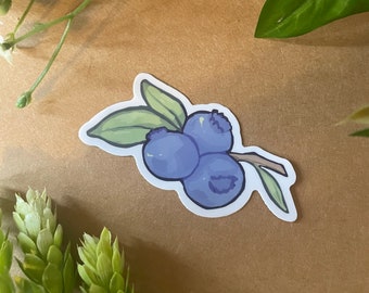 Super Blueberry Vinyl Sticker - Etsy