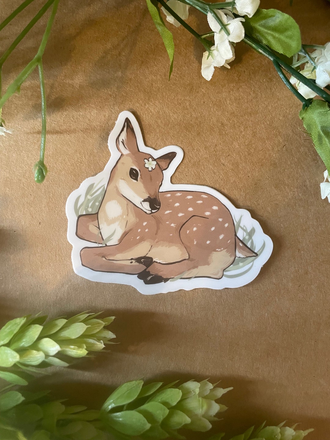 Deer Vinyl Sticker - Etsy