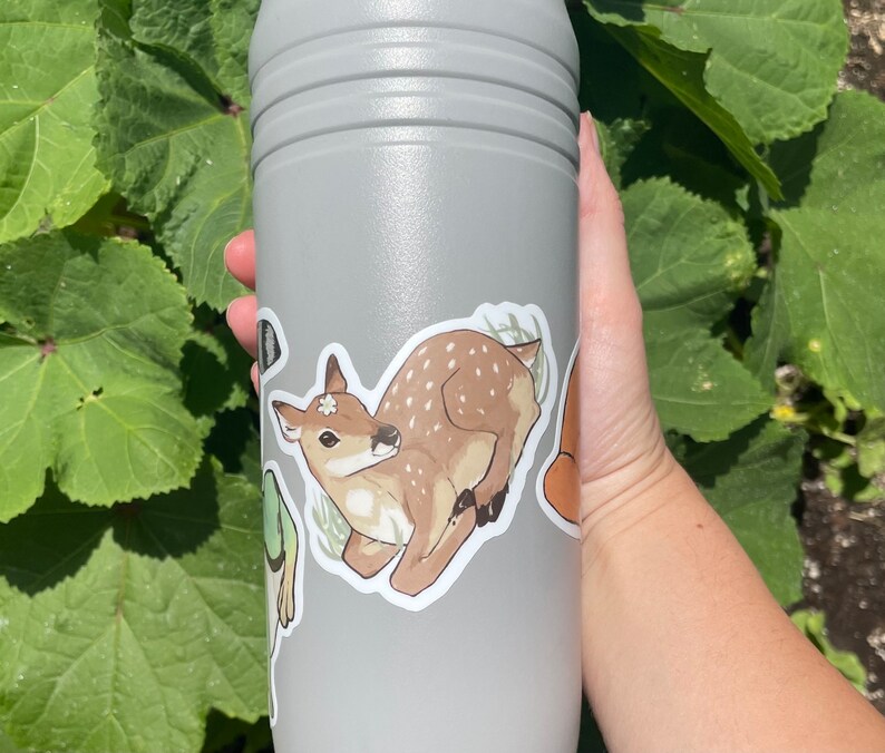 Deer Vinyl Sticker - Etsy