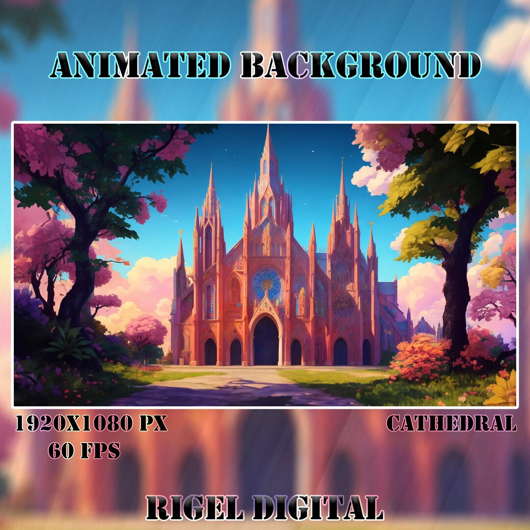 Vtuber Animated Background | Cathedral | Looped Vtuber Twitch Stream ...