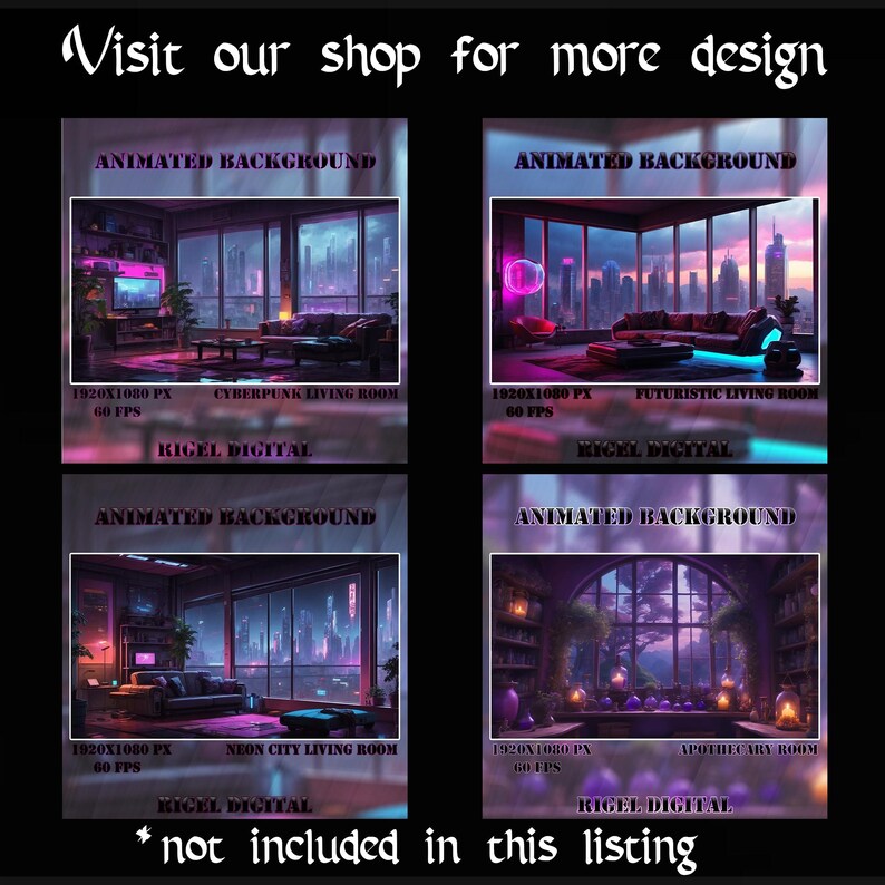 Vtuber Animated Background | Raven Throne | Looped Vtuber Twitch Stream ...