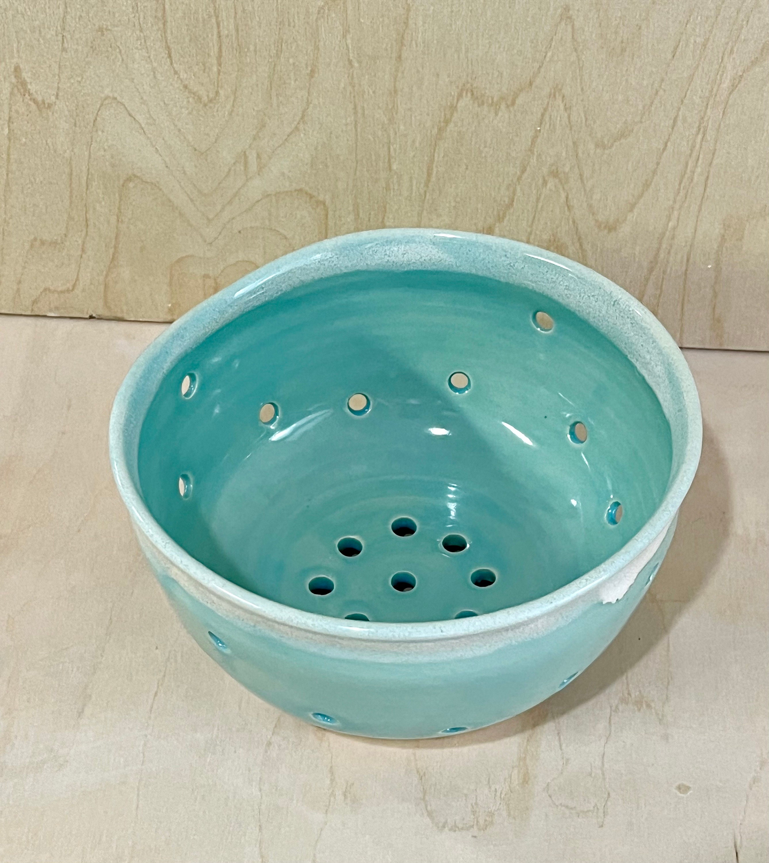 7 Berry Bowl Handmade Stoneware Pottery Ceramic Wheel Thrown Dark ...