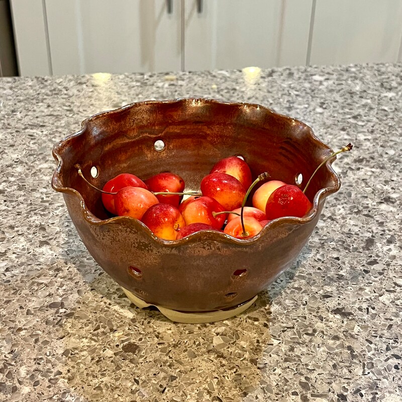 Copper Colander - Etsy