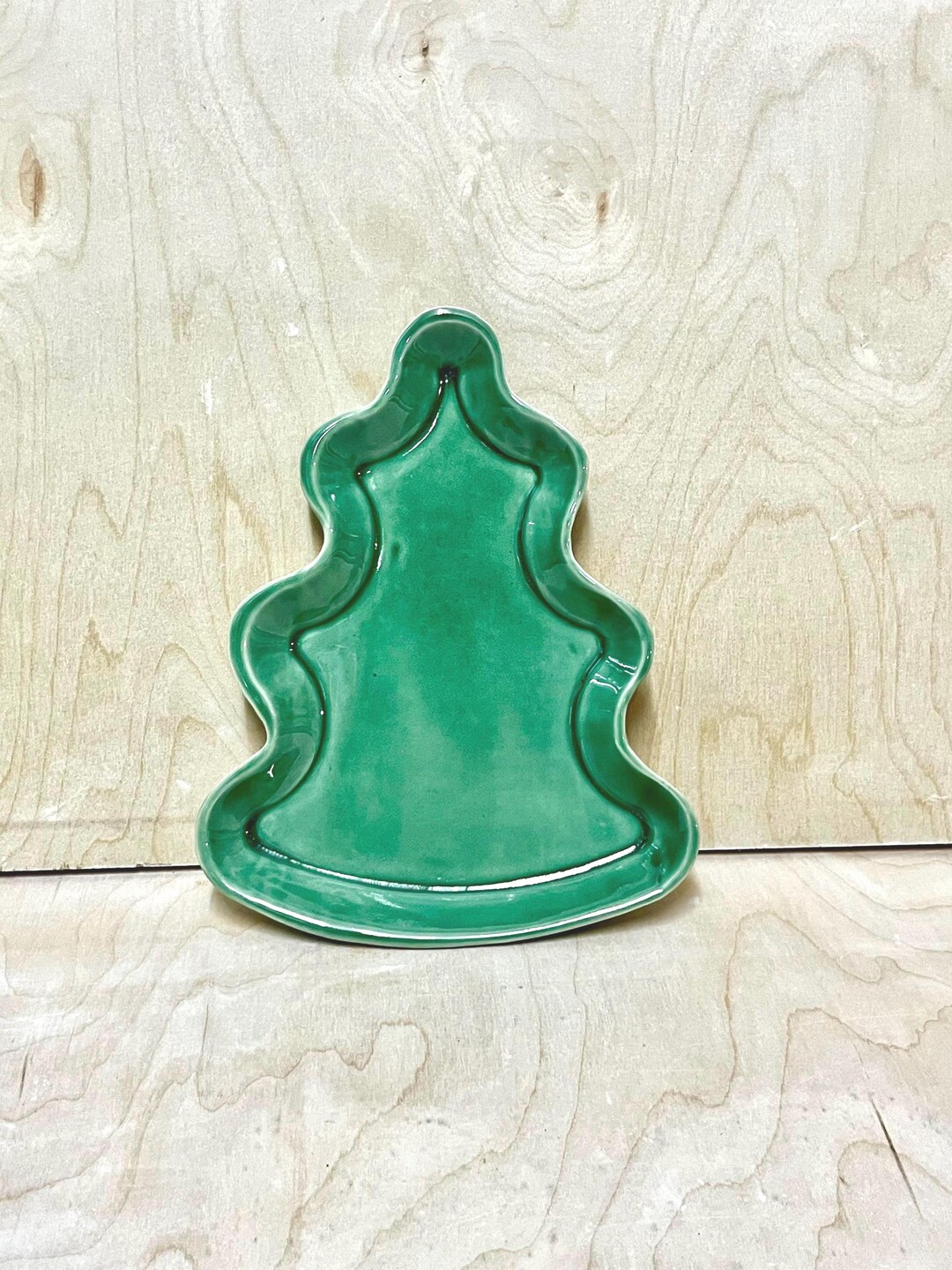 10 Handmade Pottery Tree Tray Christmas Tree Cookie Tray Stoneware ...
