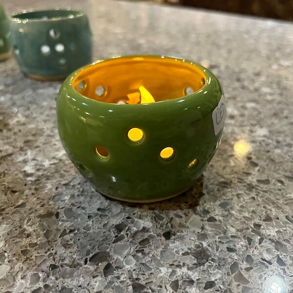 Pottery Luminary - Etsy
