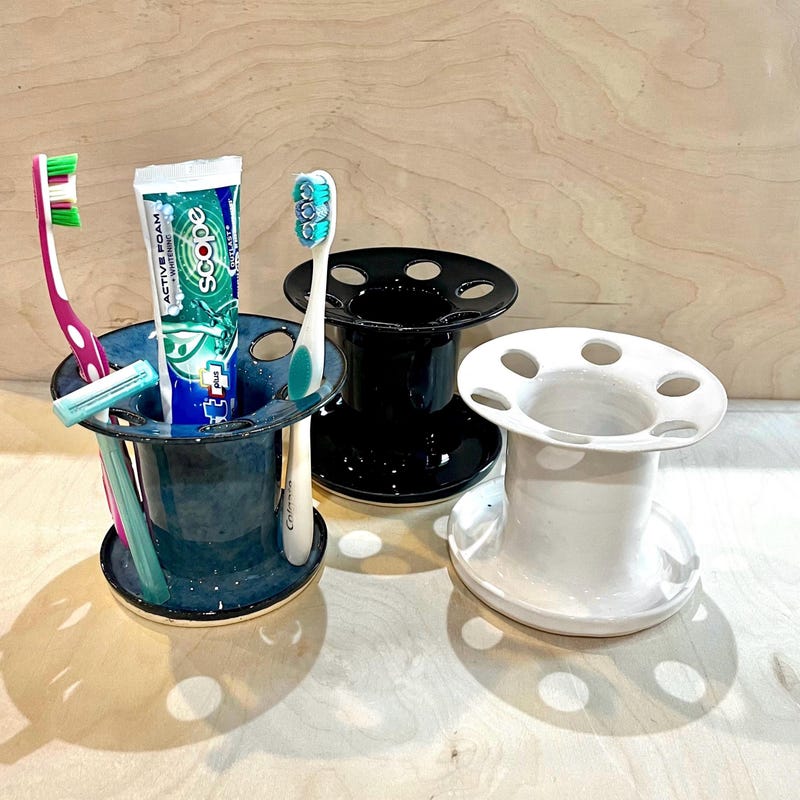 Ceramic Toothbrush Holder - Etsy