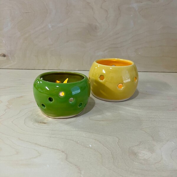 Pottery Luminary - Etsy