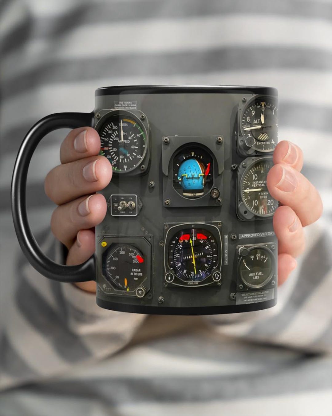 Cockpit Pilot Mug Gift, Pilot Gift, Custom Name Pilot Tumbler, Panel ...