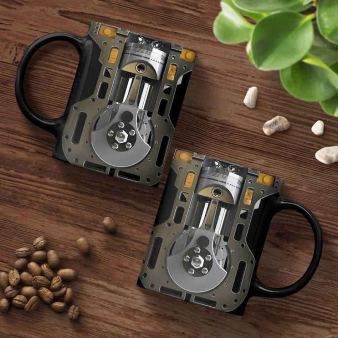 Mechanic Engine Mugs, Cylinder Engine, Machinist Mugs, Engine Gift ...
