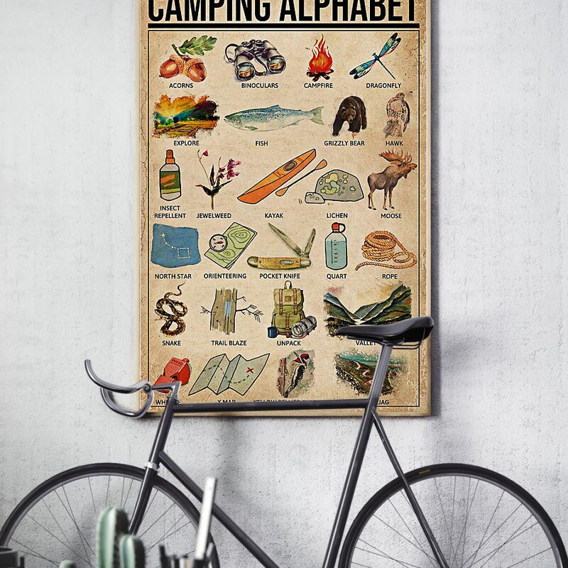 Camping Alphabet - Etsy