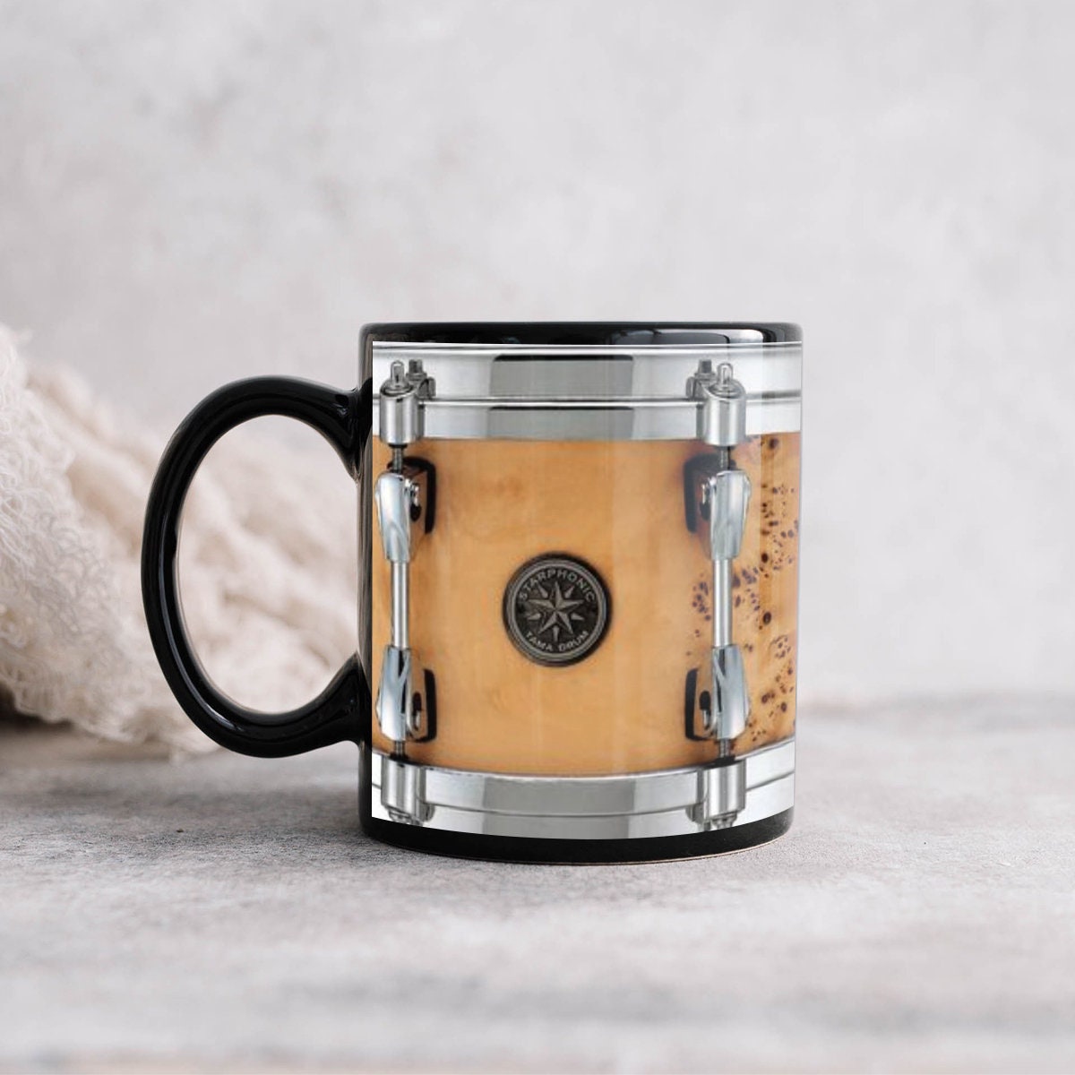 Vintage Brown Drum 15oz Mug, Funny Drumming Gifts, Gift for Drummer ...