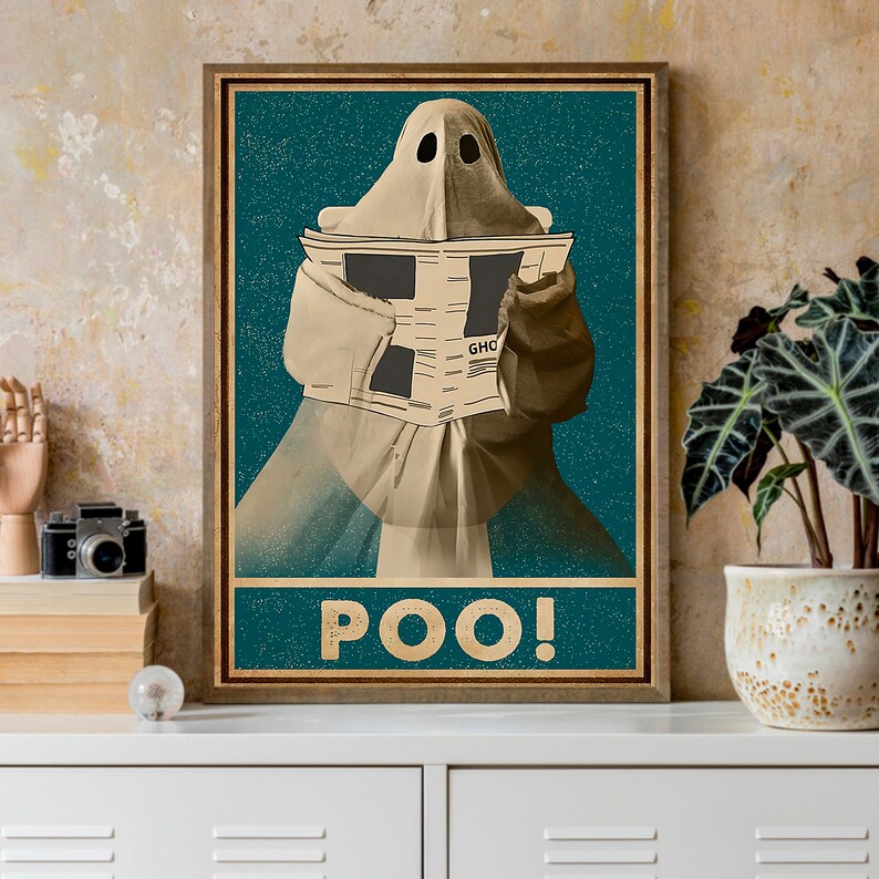 Ghost Poo Digital Files Poster Bathroom Decor - Etsy