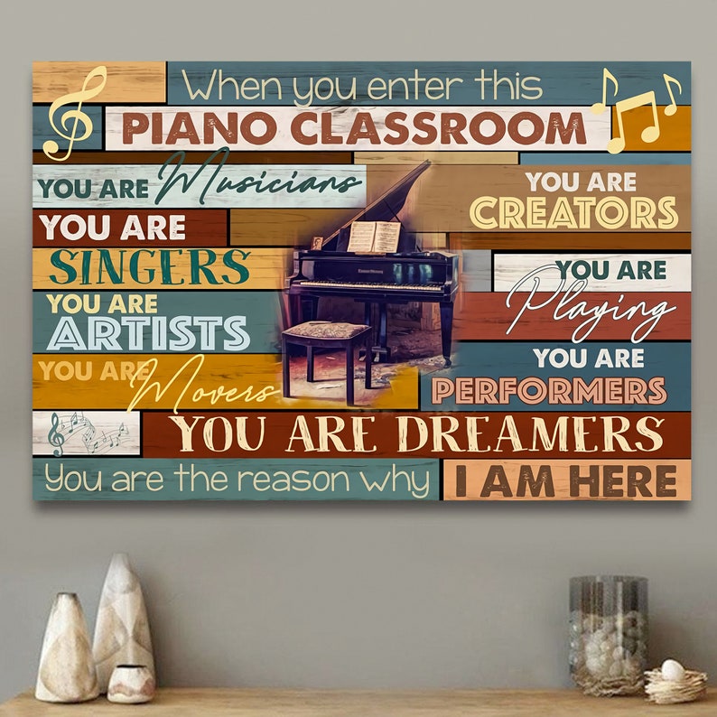 Piano Classroom Teacher Digital Files Poster Piano Chords - Etsy