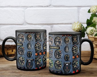 Pilot Sunset Mug, Pilot Gift, Coffee Mug Pilot, Pilot Indicator ...