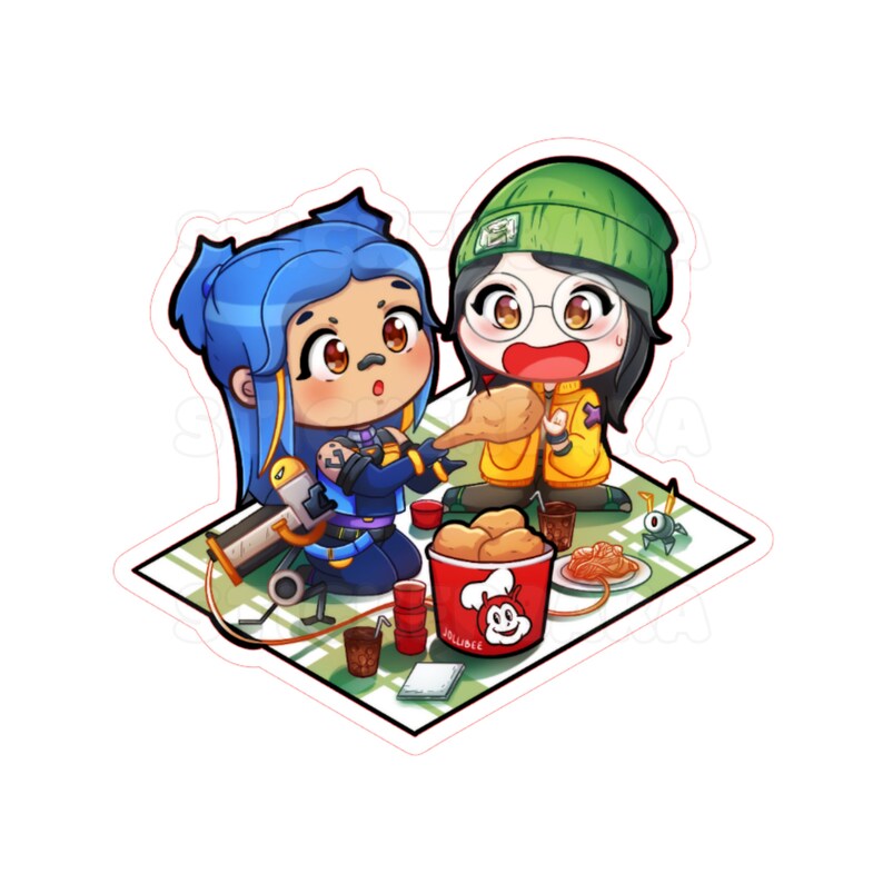 Chibi Neon and Killjoy Jollibee Picnic, SBC0001 - Etsy