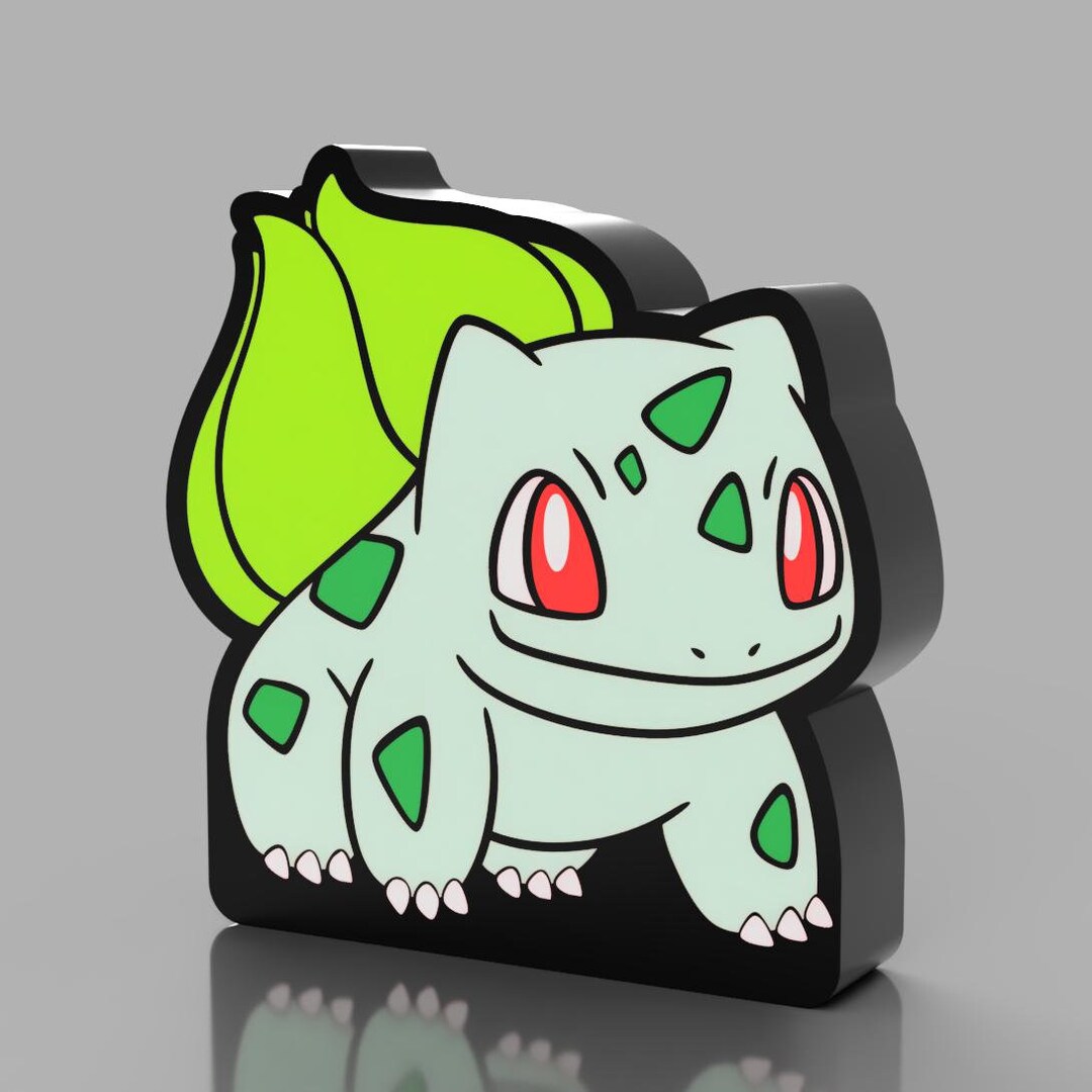 3d Printed Bulbasaur Lightbox - Etsy