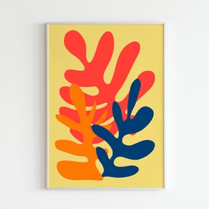 Henri Matisse Style Set of 3 3:4 Digital Prints Retro Groovy JPG PNG ...