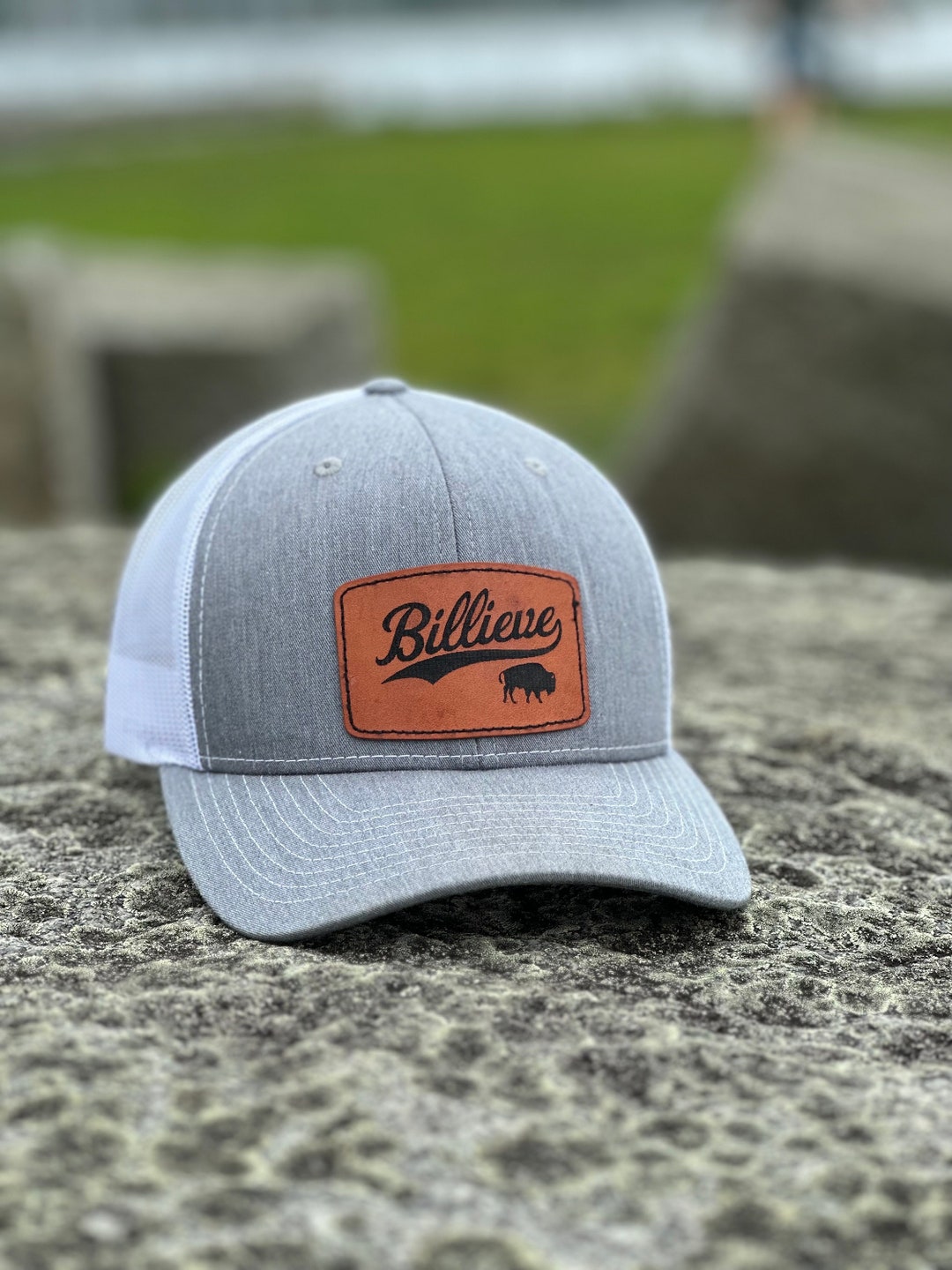 Buffalo Bills Billieve Custom Leather Patch Hat - Etsy