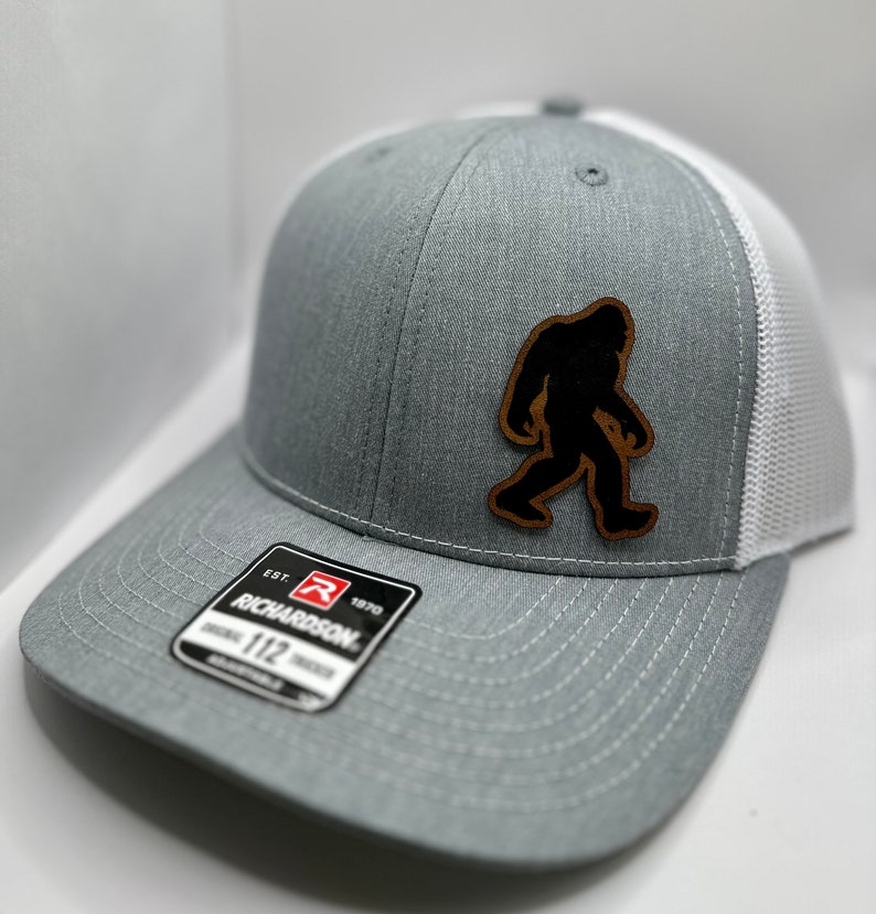 Sasquatch Hat Bigfoot Hat Custom Leather Patch Hat - Etsy