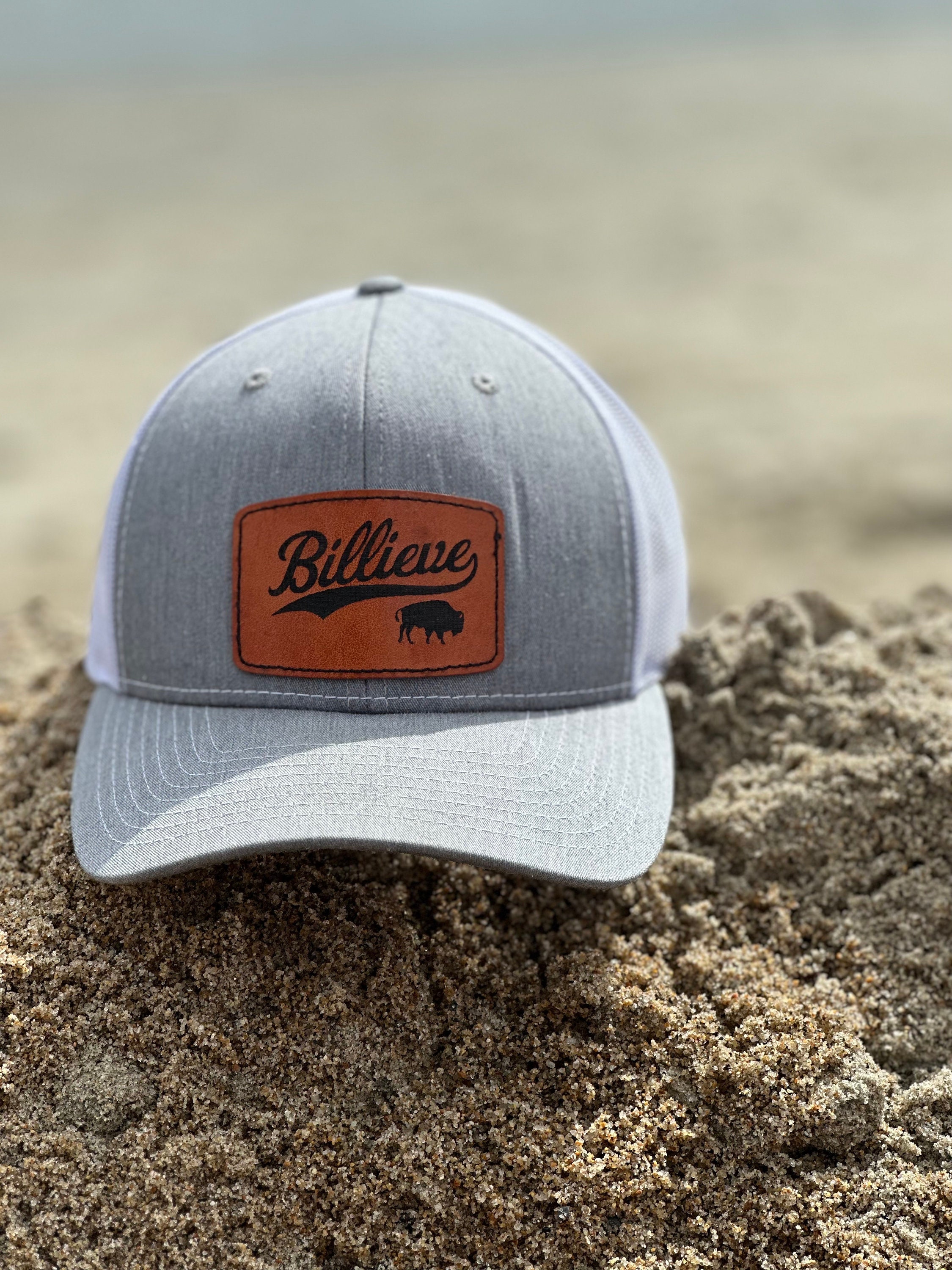 Buffalo Bills Billieve Custom Leather Patch Hat - Etsy