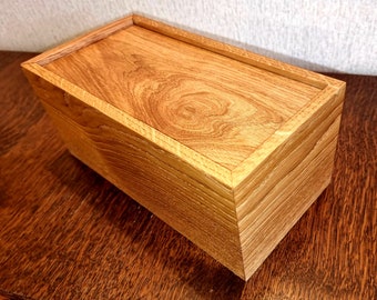 21cm Rectangular Solid Oak Box With Lift-off Lid - Etsy UK