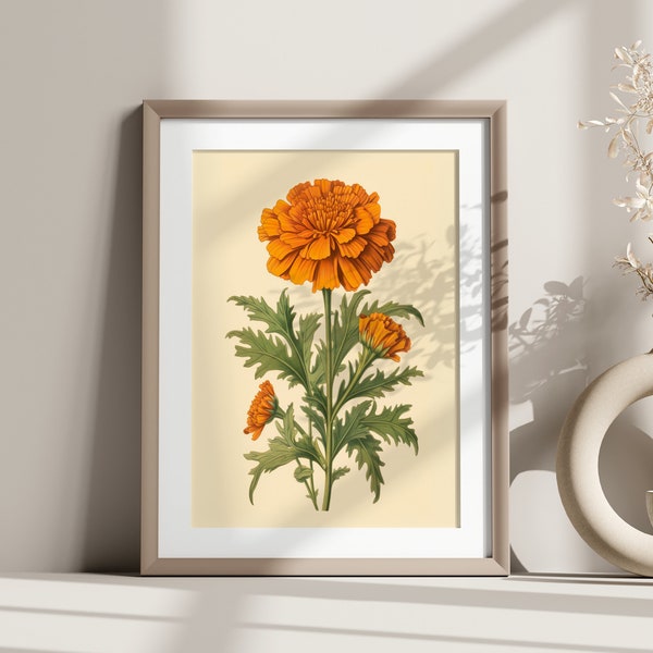 Marigold Print - Etsy