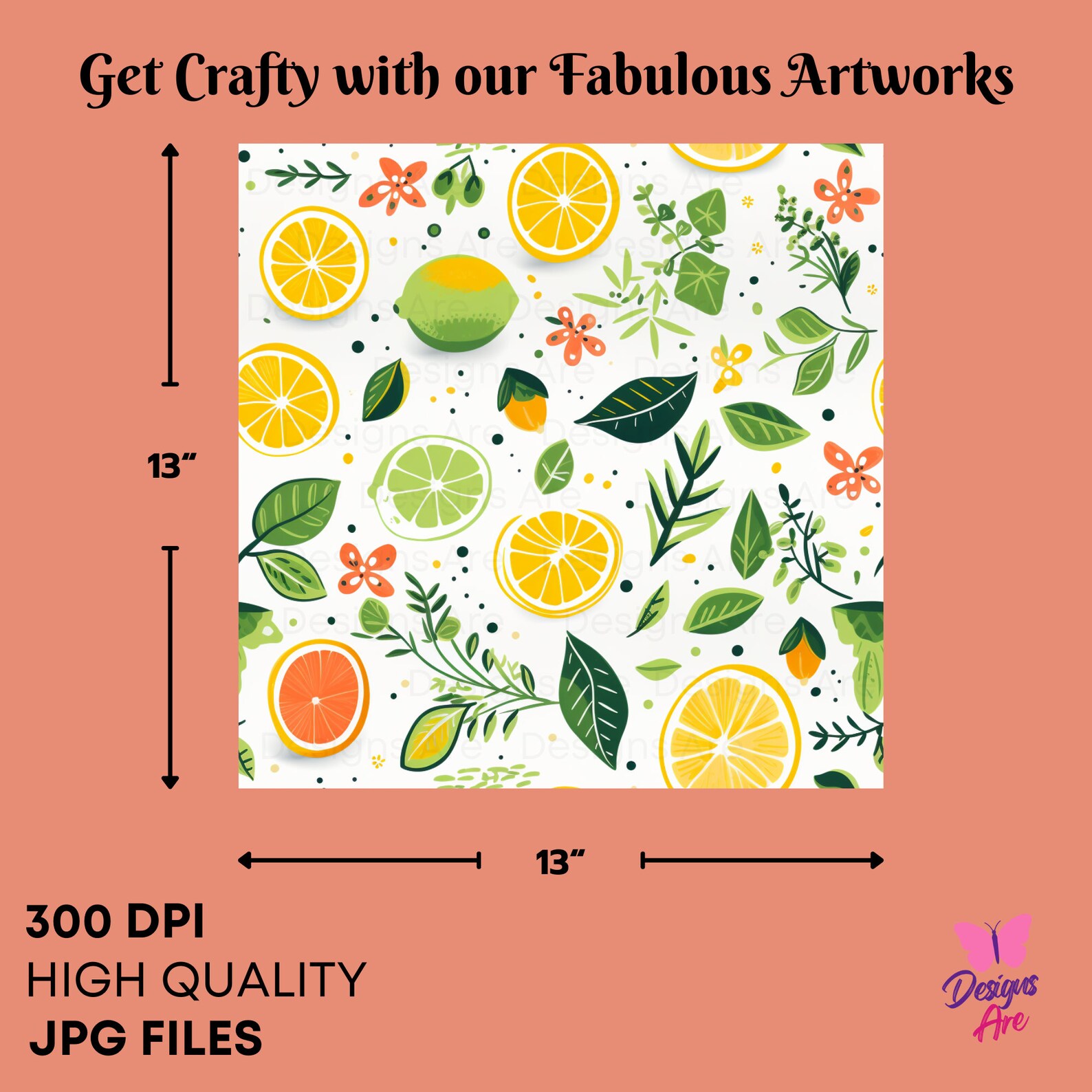 12 Seamless Citrus Patterns, Seamless Patterns, Citrus Patterns, Fruit ...