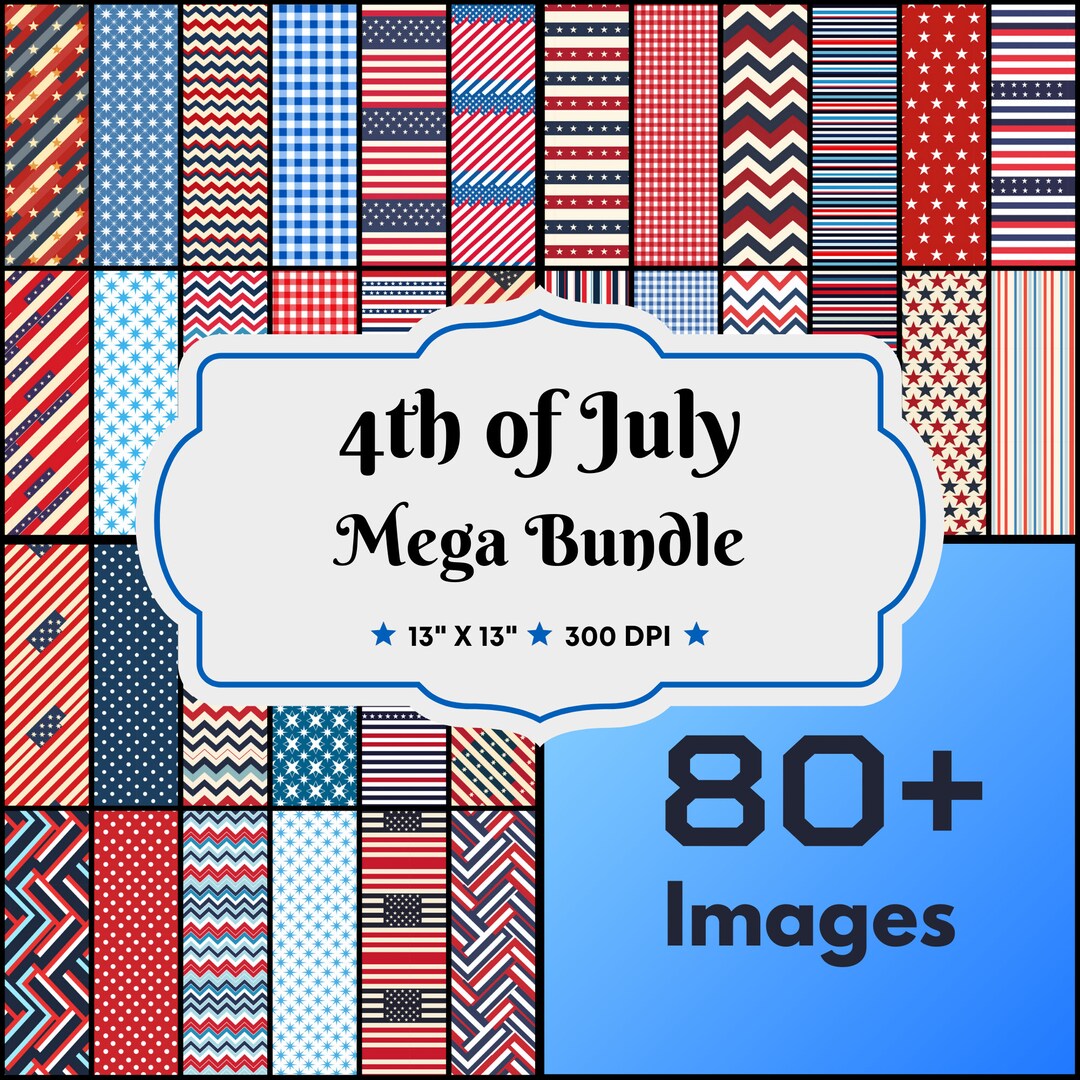 4th of July Mega Bundle, Patriotic, Independence Day, Holiday Clip Art ...