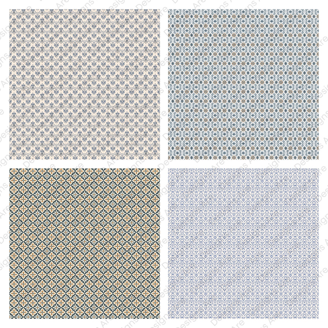 20 Provencal Patterns, DIY Arts and Crafts, Seamless Patterns, Craft ...