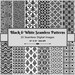 22 Seamless Black & White Patterns, Abstract Patterns, Black White Art ...