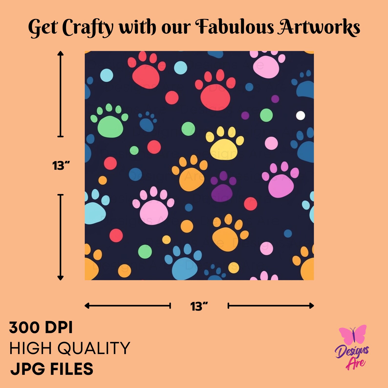 12 Seamless Cute Cat Paws Patterns, Cute Animal Paper, Paw Print ...