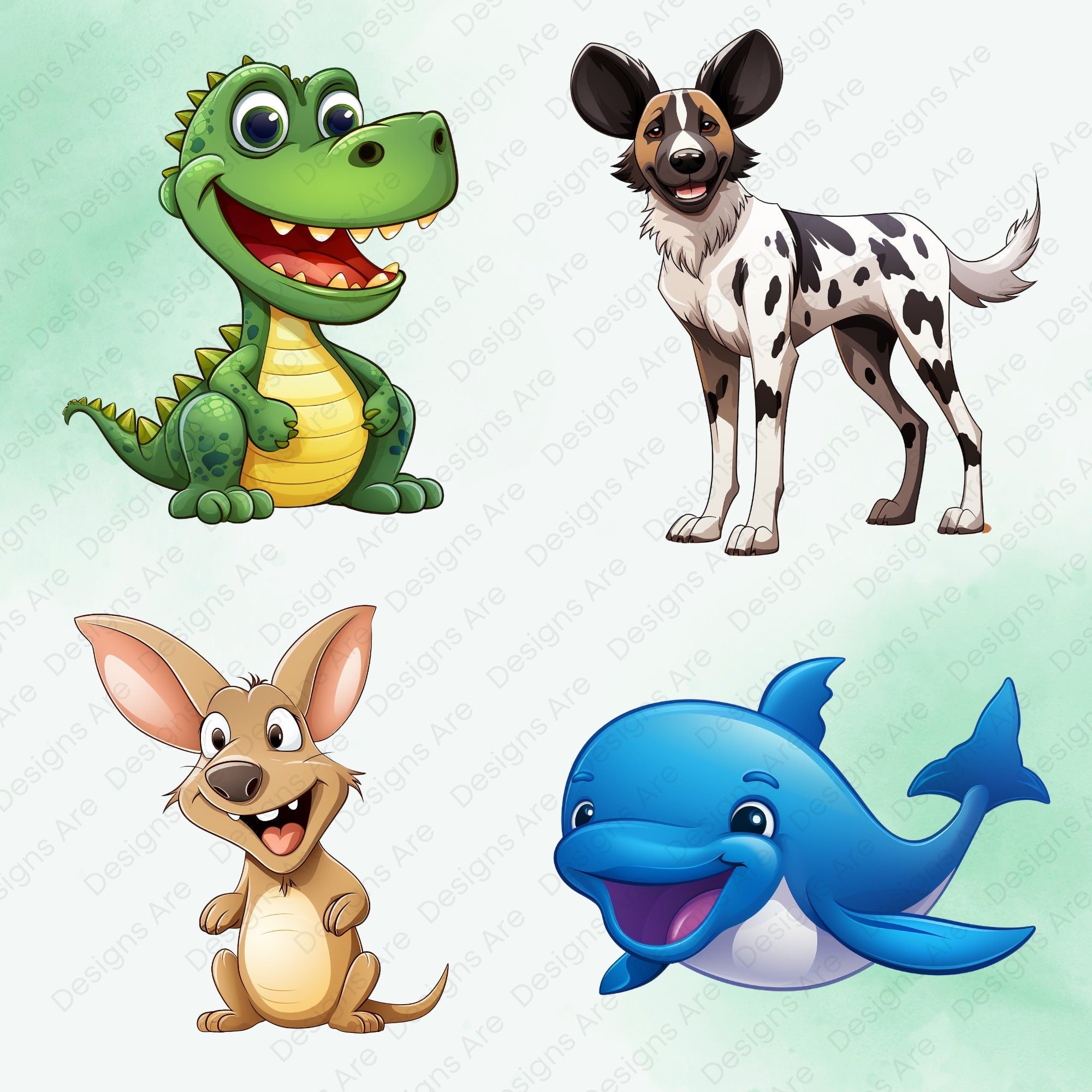 Adorable Animal Clip Art Bundle, Clipart for Teachers, Nursery Decor ...