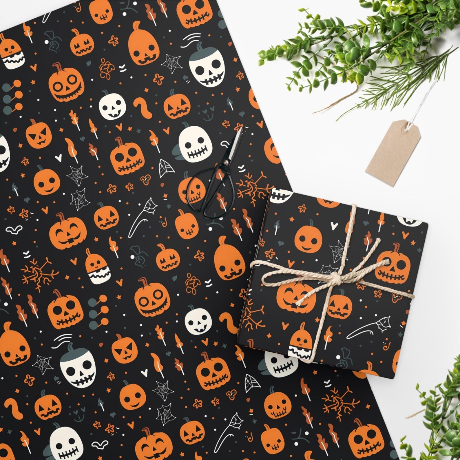 12 Spooky Halloween Patterns, Digital Products, Seamless Patterns ...