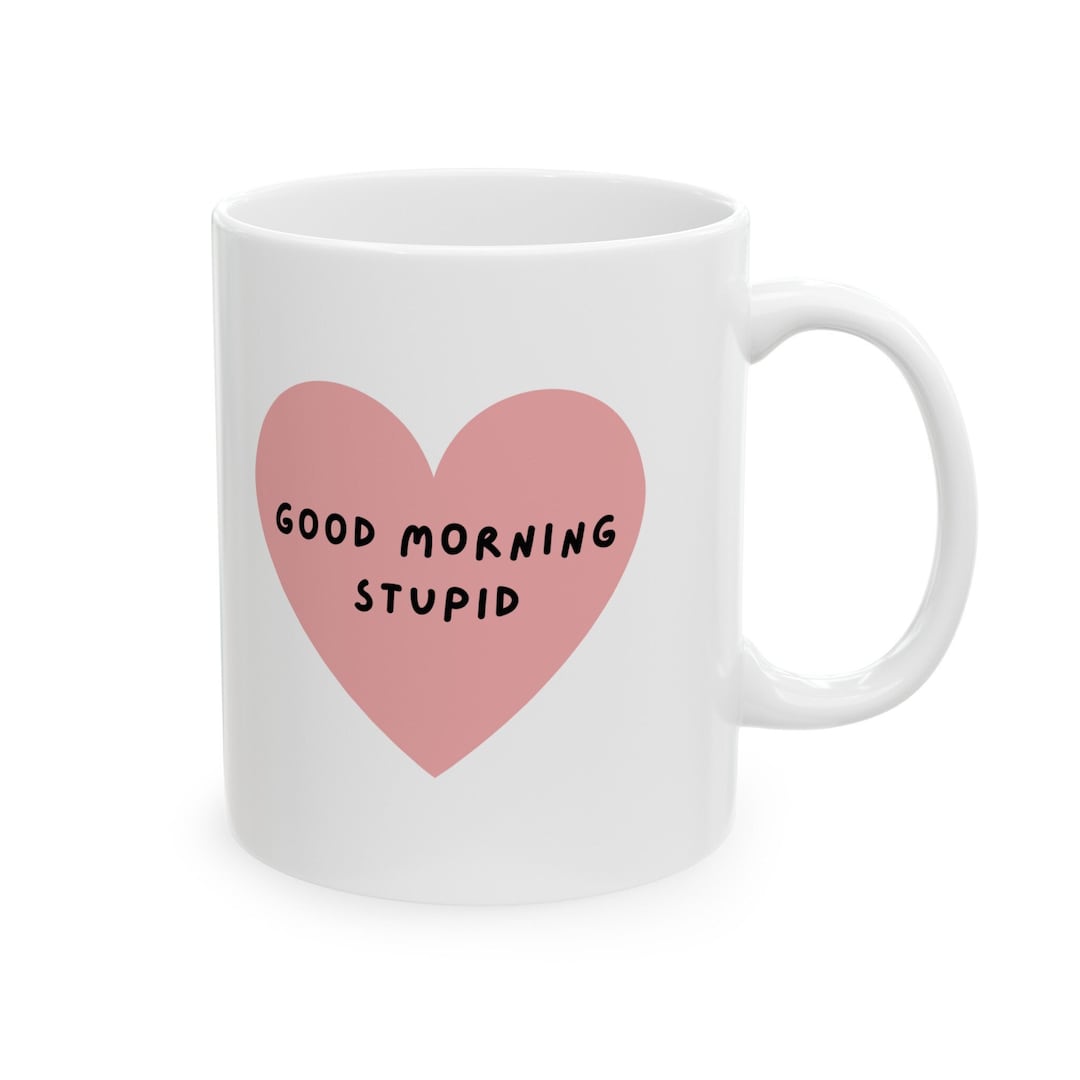 Good Morning Stupid, Funny Mug Gift for Friend, Co-worker, Family ...