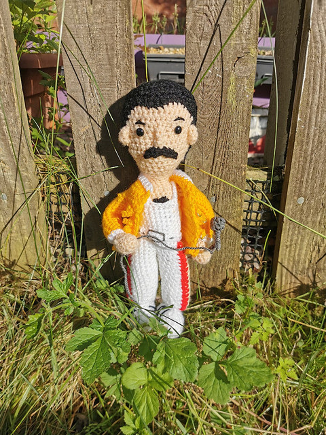 Freddie Mercury From Queen Rockstar Crochet Handmade Amigurumi Doll Toy ...