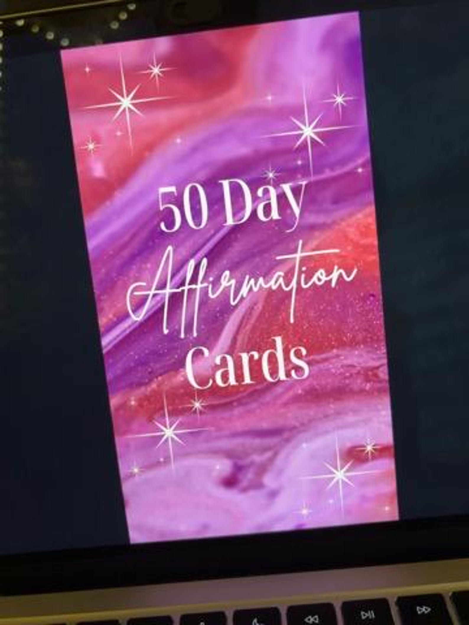 50 Day Affirmation Cards - Etsy