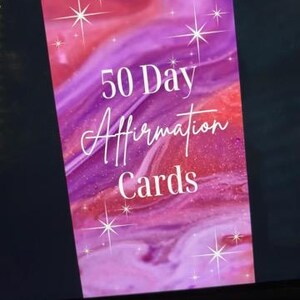 50 Day Affirmation Cards - Etsy