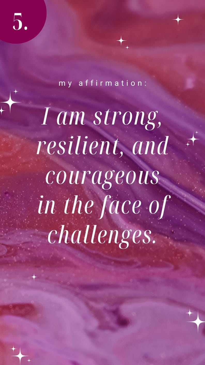 50 Day Affirmation Cards - Etsy