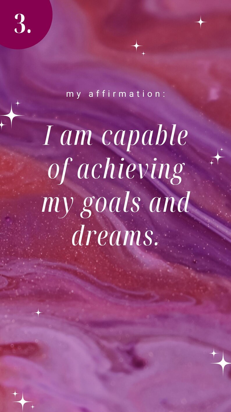 50 Day Affirmation Cards - Etsy