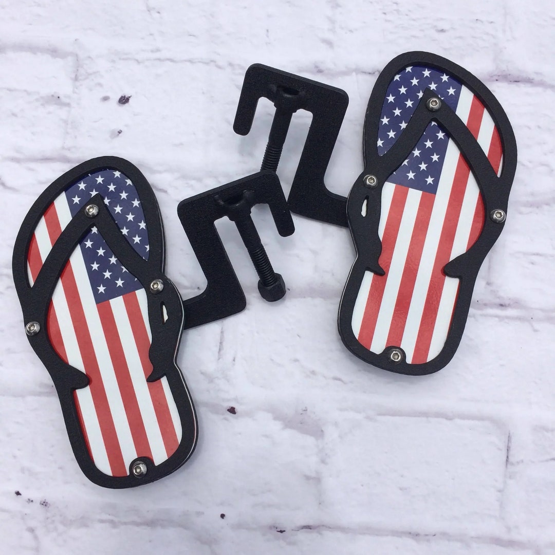 Flag Print Flip Flop Foot Pegs for Wrangler and Gladiator - Etsy