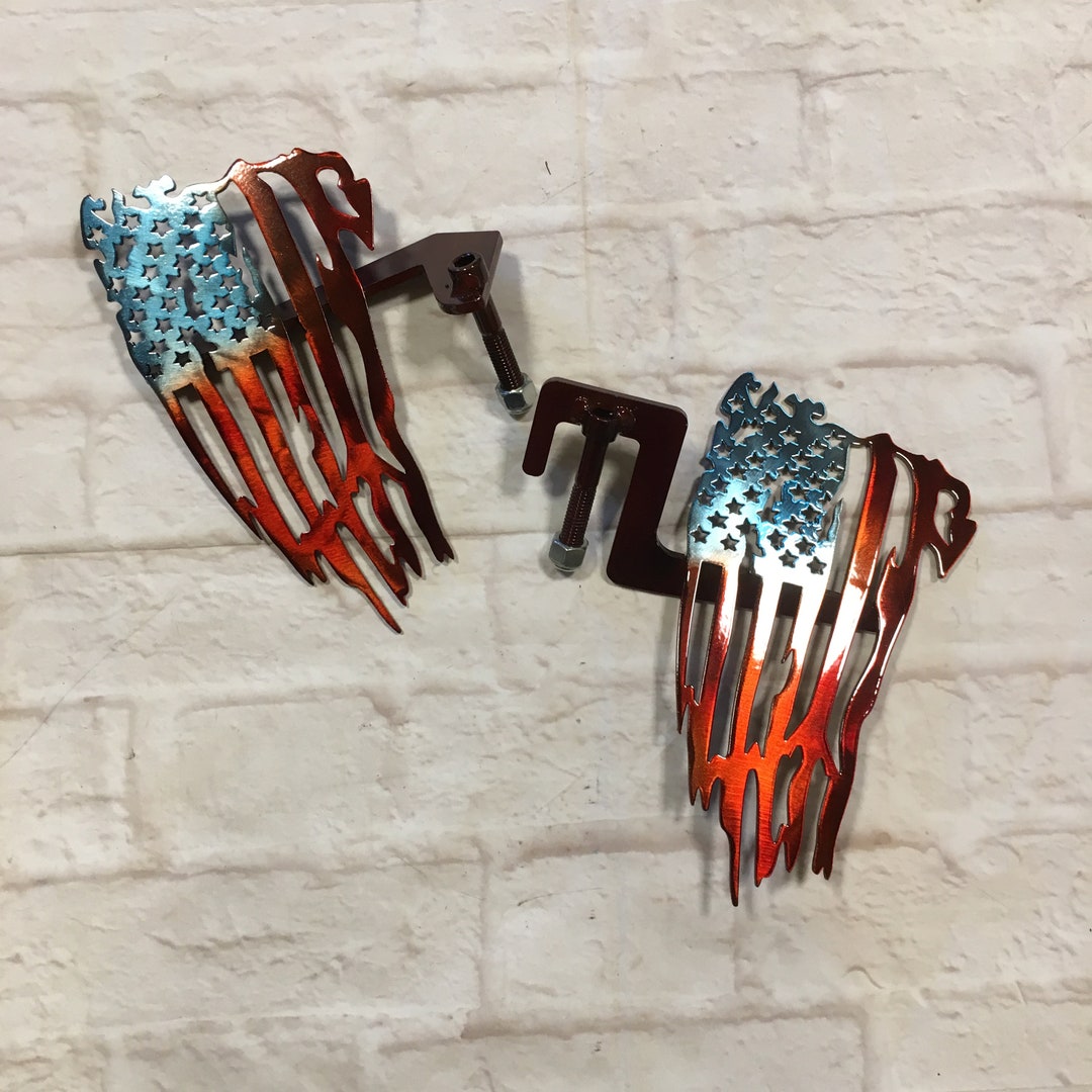 Patriotic American Flag Foot Pegs for Wrangler & Gladiator - Etsy