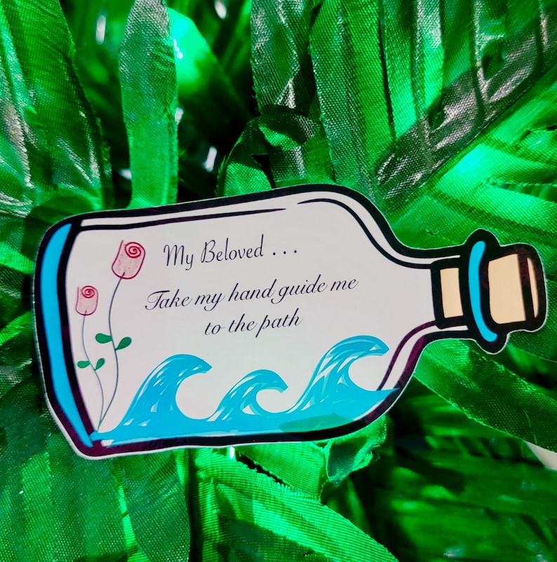 Letter in Bottle Imam Mahdi Sticker, Shia Stickers, Sticker Custom ...