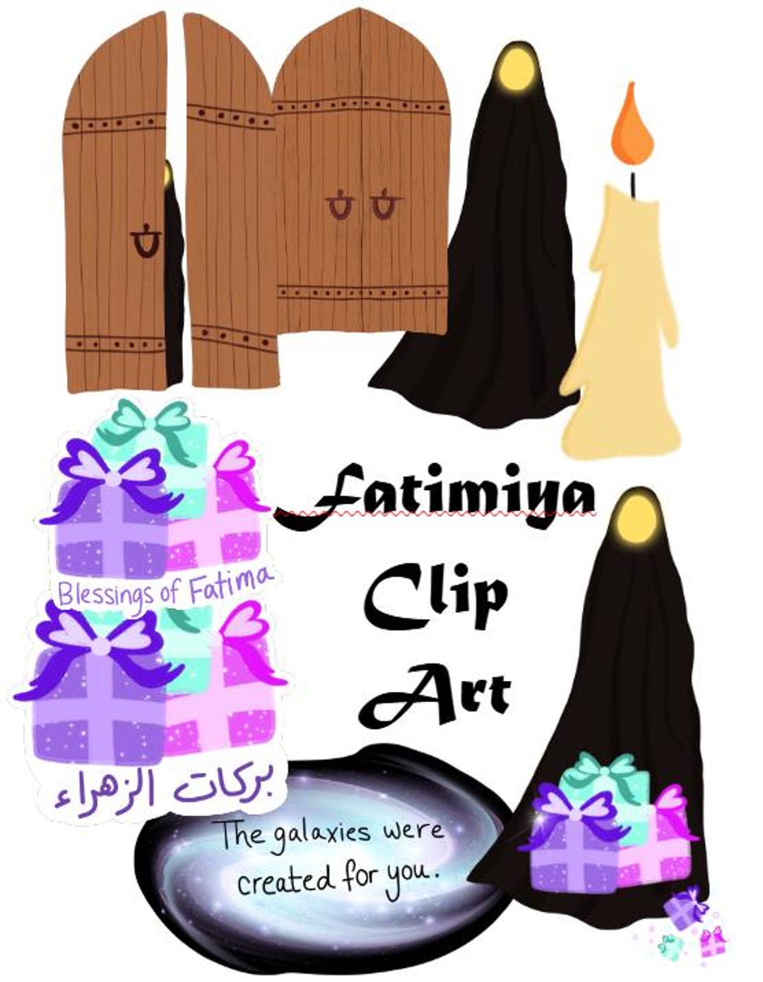 Sayeda Fatima Illustrations, Hand Drawn, Clipart, Print Digital ...