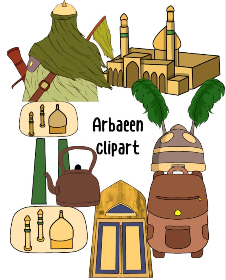 Arbaeenillustrations, Hand Drawn, Imam Hussain Clipart,print Digital ...