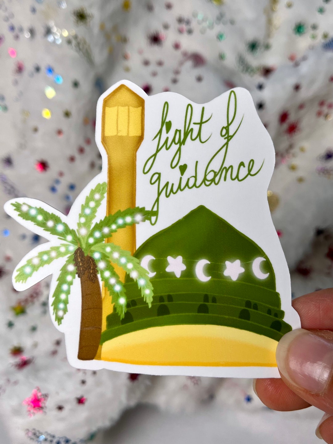 Light of Guidance Vinyl Sticker, Prophet Mohammad Stickers, Stickers ...