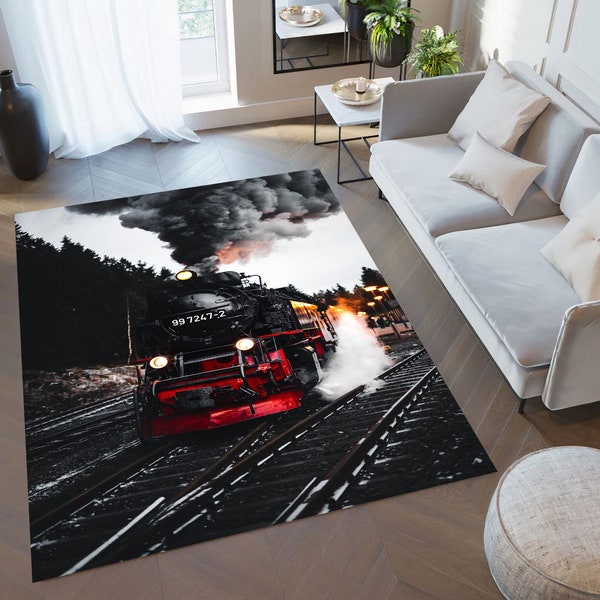 Train Rug - Etsy