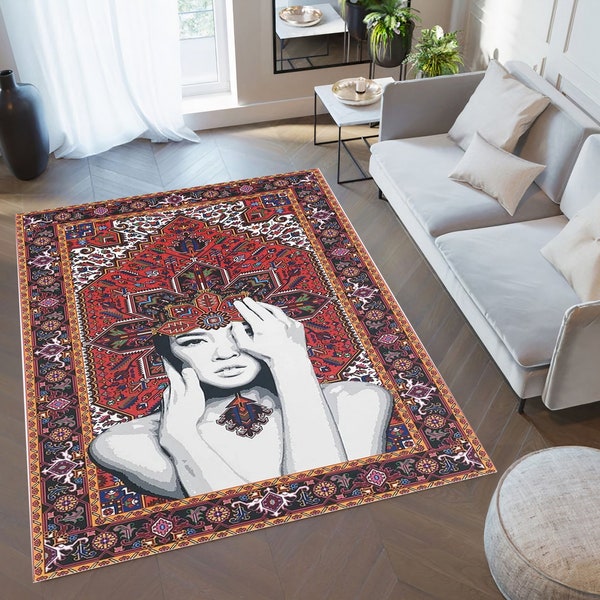 Geometric Rug - Etsy