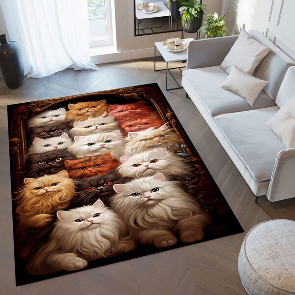 Royal Cats Rug - Etsy